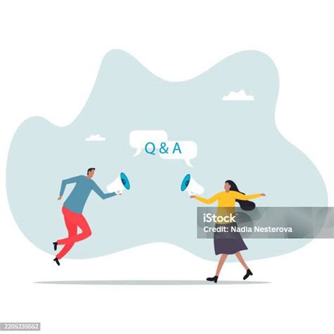 Qa 질의응답 세션 Faq 또는 자주 묻는 질문 문제 해결을 위한 정보비즈니스 컨셉캐릭터 디자인 기업가에 대한 스톡 벡터 아트 및 기타 이미지 Istock