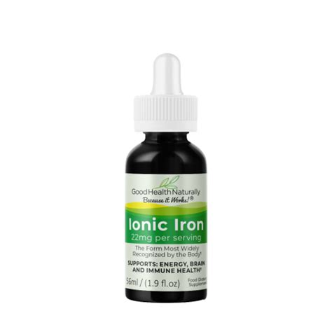 Ionic Iron Good Health Naturally 56ml Nutrition Shift