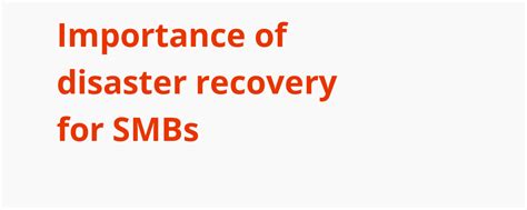 Importance Of Disaster Recovery For Smbs By Dale Clifford Internet Stack Medium
