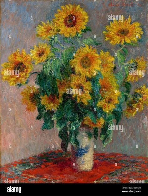 Title Bouquet Of Sunflowers Creator Claude Monet Date 1881 Medium
