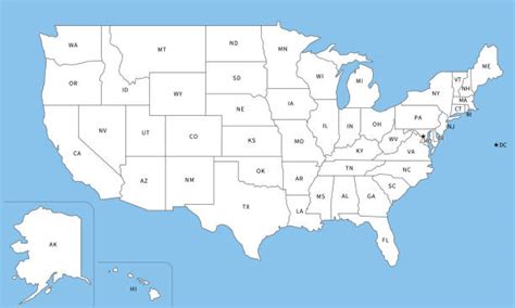 28 400 Usa Map White Background Stock Illustrations Royalty Free