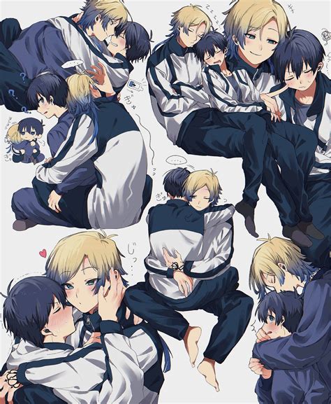 Some Anime Characters Hugging Each Other