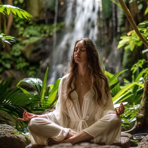 Free Meditation Waterfall Tranquility Image Meditation Waterfall