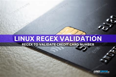 Regex To Validate Credit Card Number Linux Tutorials Learn Linux Configuration