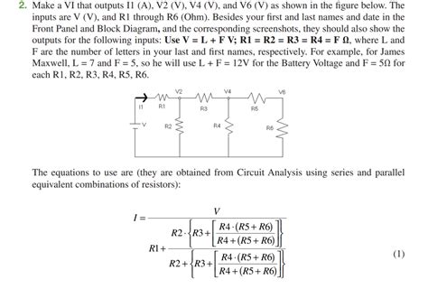 Solved Make A VI That Outputs A V V V V And Chegg Com