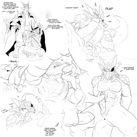 Rule 34 2021 Ammon Anthro Anus Armor Balls Blush Bodily Fluids Crown Dialogue Dragon Drake