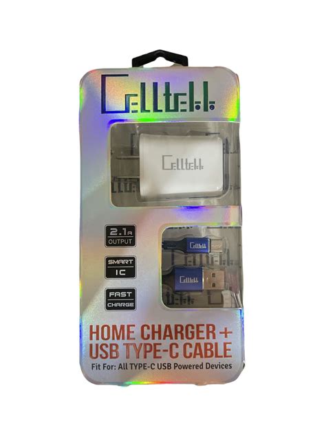 Celltekk Home Charger Usb Type C Cable Hoosier Wholesale