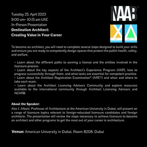 Destination Architect Creating Value In Your Career — Aia Middle East