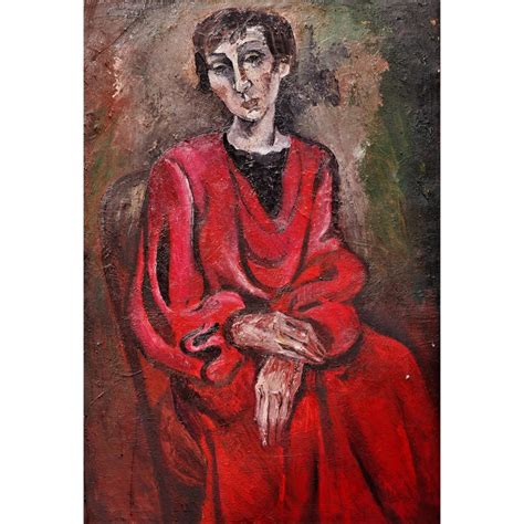 Купить картину Женщина в красном в Москве от художника Клецель Вениамин