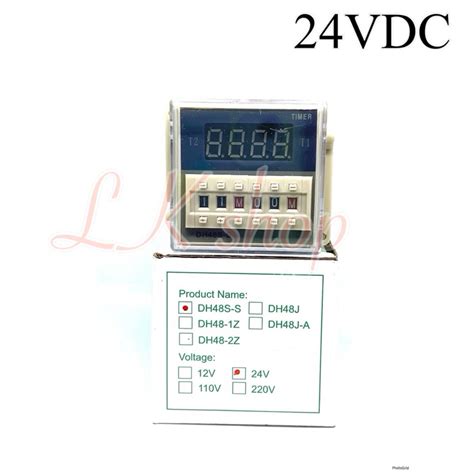 Dh48s S ยี่ห้อpnc ทามเมอร์ตั้งเวลา Digital Timer Delay Relay สลับเปิด ปิด หน่วงเวลา Shopee