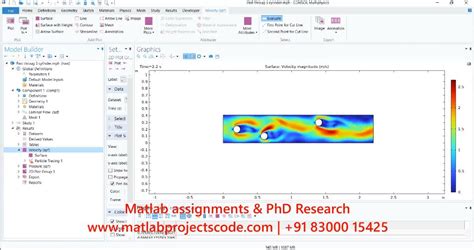 Fluid Flow Through Cylinders Comsol Project