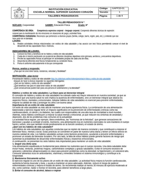 Hábitos Y Estilos De Vida Saludables Pdf Enfermedades Cardiovasculares Ejercicio Aerobico
