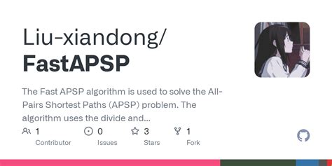 Github Liu Xiandongfastapsp The Fast Apsp Algorithm Is Used To
