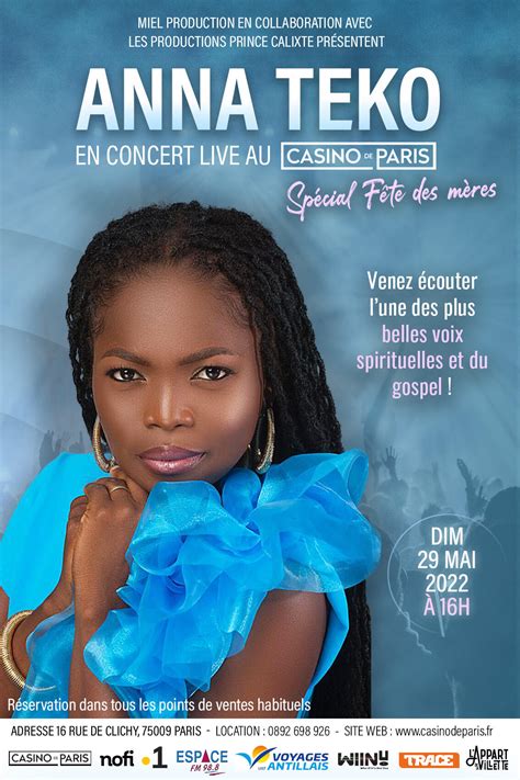 Anna Teko Concerts Billet And Réservation
