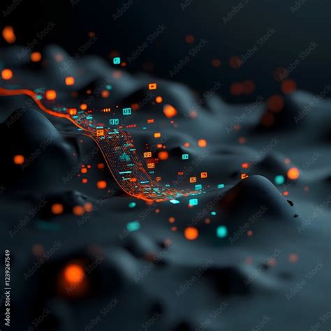 Captivating Digital Tapestry Cascading Lines Of Binary Code And