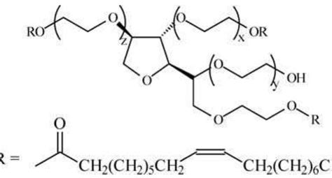 J Polyoxyethylene Sorbitan Trioleate Tween 85 Contains
