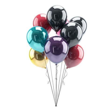 투명한 배경에 현실적인 축하 다채로운 풍선 현실적인 풍선 축하 화려한 Png 일러스트 및 이미지 에 대한 무료 다운로드 Pngtree