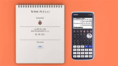 Binomial Distribution Probability Tables Casio Calculators