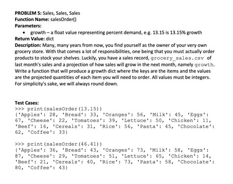 Solved PROBLEM Sales Sales Sales Function Name Chegg Com