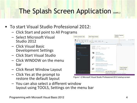 Ppt Programming With Visual Basic 2012 Create Windows Application