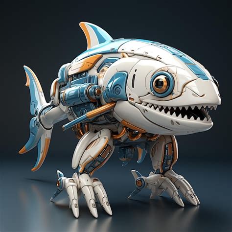Premium Photo 3d Robot Shark