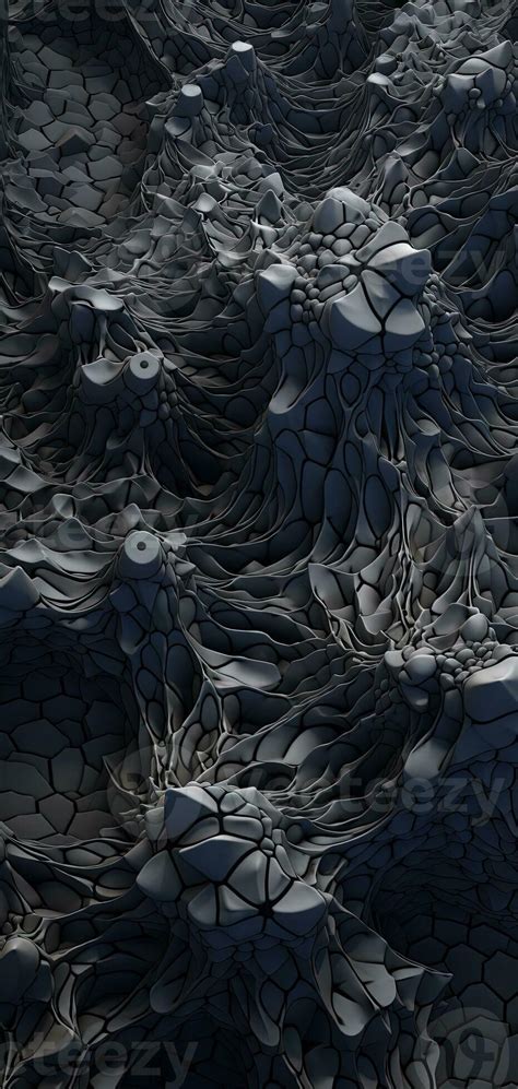 Scientific Abstraction With Futuristic Textured Tissue Waves Tech Background With Close Up Wave