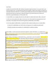 Reba Unit 8 Assignmet Case Study 3 Docx Case Study A Patient Has