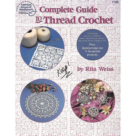 Complete Guide To Thread Crochet Pattern Book By Rita Weiss 9 Etsy