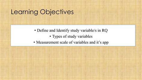 Research Variables And Statistical Measurement Scales Pdf