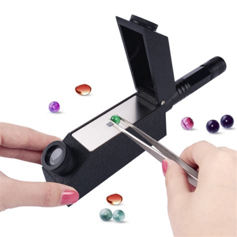Portable Gem Refractometer With Led Light Source