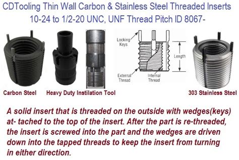 Threaded Insert Section Thread Repair Or Replacement