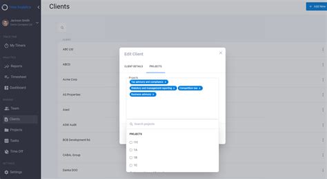 How To Assign Projects To The Client Time Analytics
