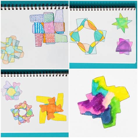 Groovy Math Rotational Symmetry Art Project