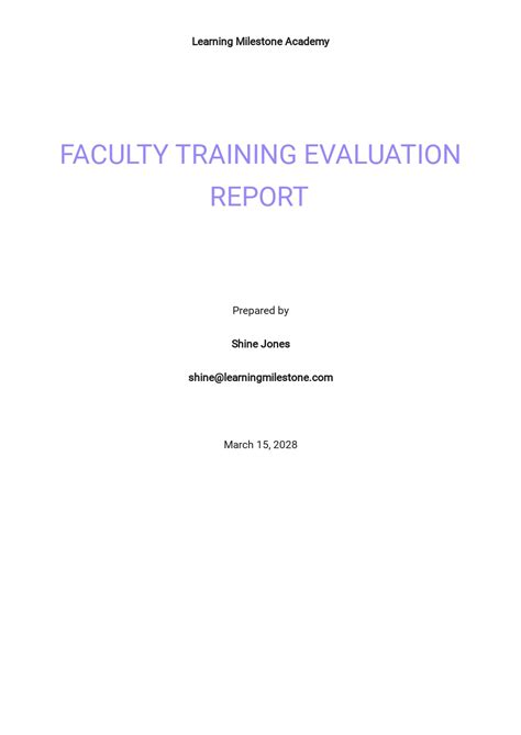 11 Free Training Report Templates Edit And Download