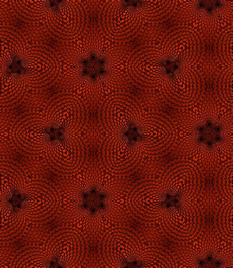 Fibonacci Colored Grid Repeating Pattern Red And Black C Bells Fine Art