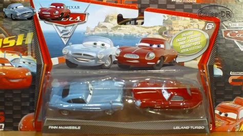 Disney Pixar Cars2 2 Pack Finn Mcmissile And Leland Turbo Maßstab 155