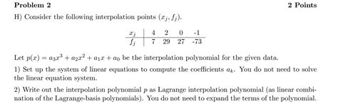 Solved Problem 2 2 Points H Consider The Following