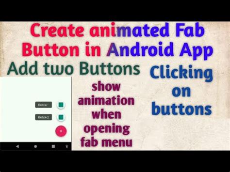 How To Create A Fab Button In Android App Floating Action Button In Android Harpreet Studio