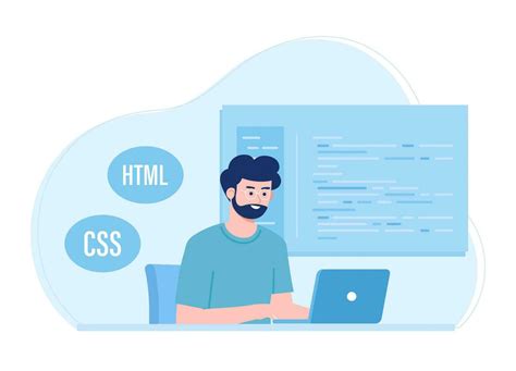 Programmers Learn Programming Through Computers On Websites Concept Flat Illustration 34342885