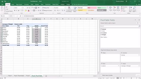 Excel Simple Tutorial Pivot Table Part 710 Youtube