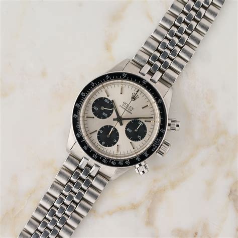 Rolex Daytona 6263 Silver Dial Ovolini Bracelet Excellent Conditions Deangelis