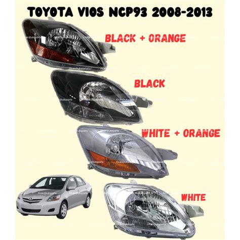 Toyota Vios Dugong Head Lamp Ncp93 2008 2012 Shopee Malaysia