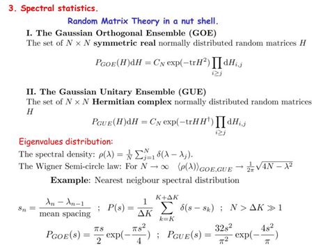 PPT Random Matrix Theory In A Nut Shell PowerPoint Presentation Free Download ID 4208961