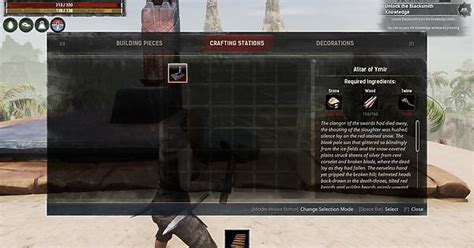 Cannot Build Craft With Construction Hammer PC Bug Reports Funcom Forums
