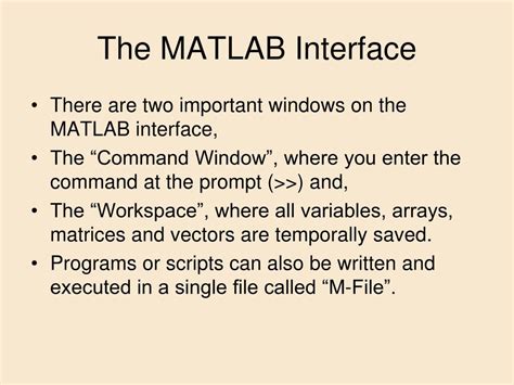 Ppt An Introduction To Matlab Powerpoint Presentation Free Download