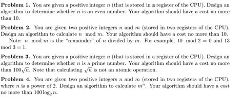 Solved Problem You Are Given A Positive Integer N That Chegg