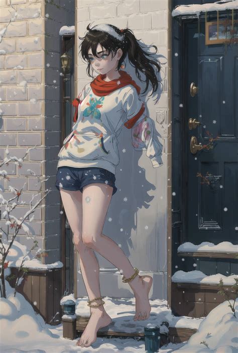 Winter Barefoot Walk By Thecoldestfire On Deviantart