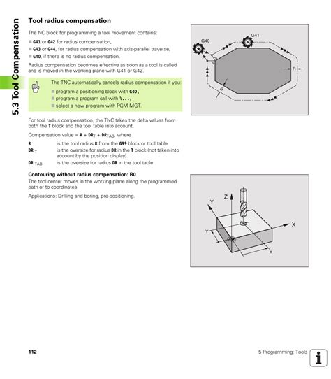 Tool Radius Compensation HEIDENHAIN TNC 410 ISO Programming User Manual Page 138 489
