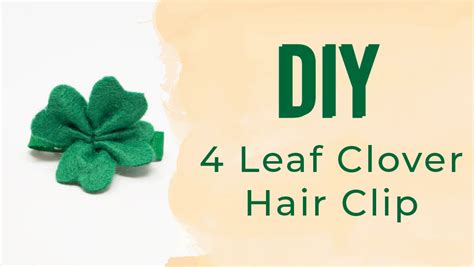 Diy Four Leaf Clover Hair Clip Tutorial Ribbon And Bows Oh My Clip Art Library