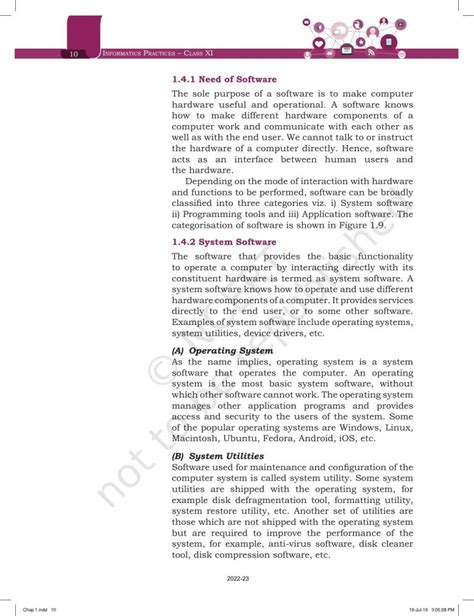 Ncert Book For Class 11 Informatics Practices Chapter 1